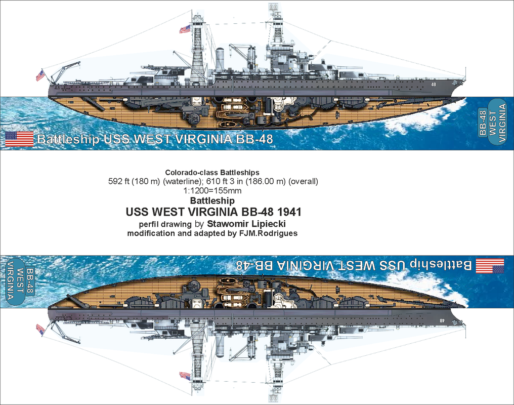 NAVY USN Battleships Colorado class BB 48 — Postimages