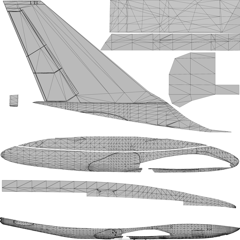 747 8 I AIRFRAME LIVERY ALBD UVMAP — Postimages