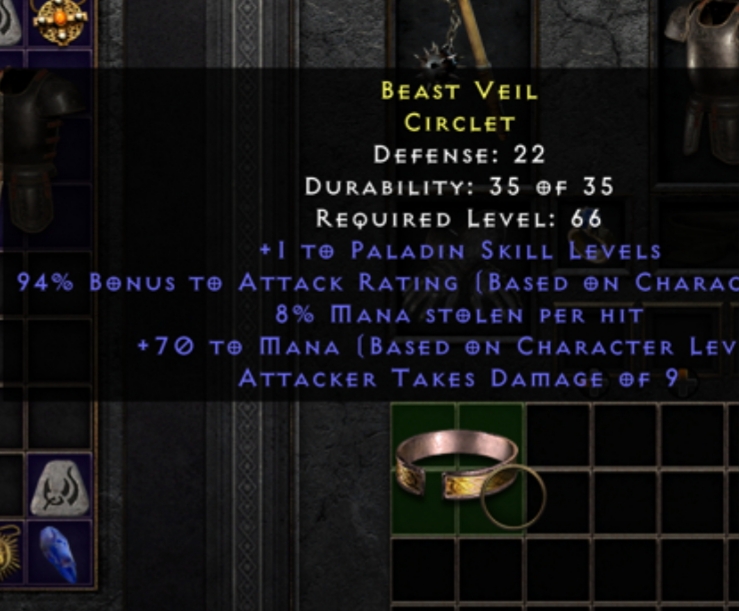 >>>rare Pally Circlets