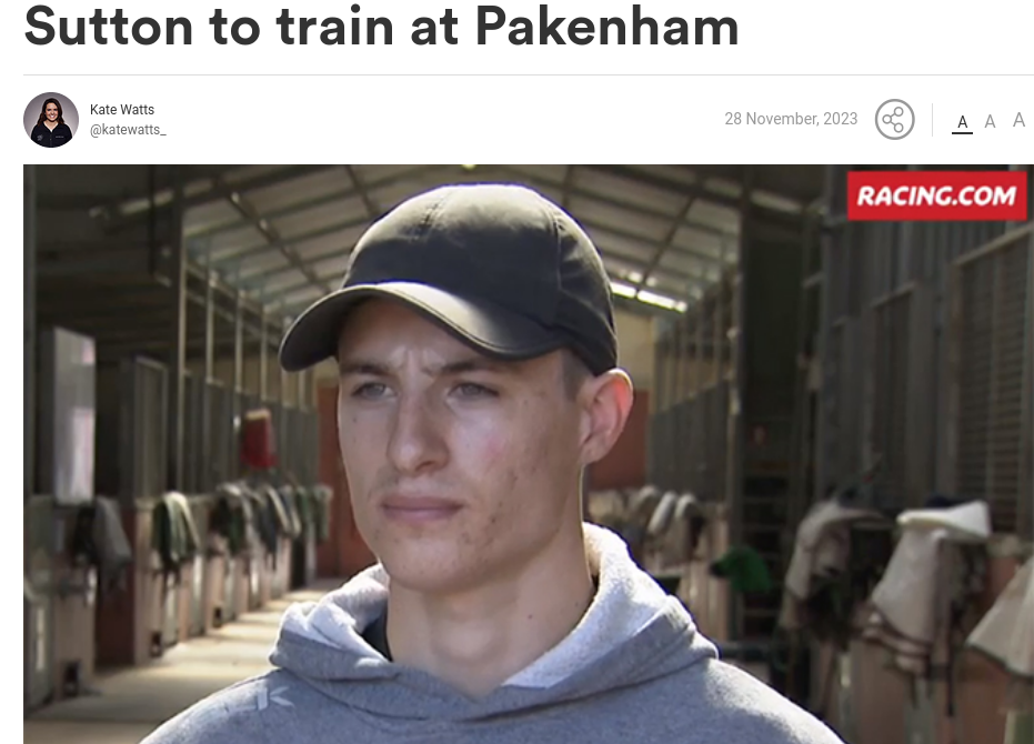 Dom Sutton - Thoroughbred Horse Racing and Breeding Forums