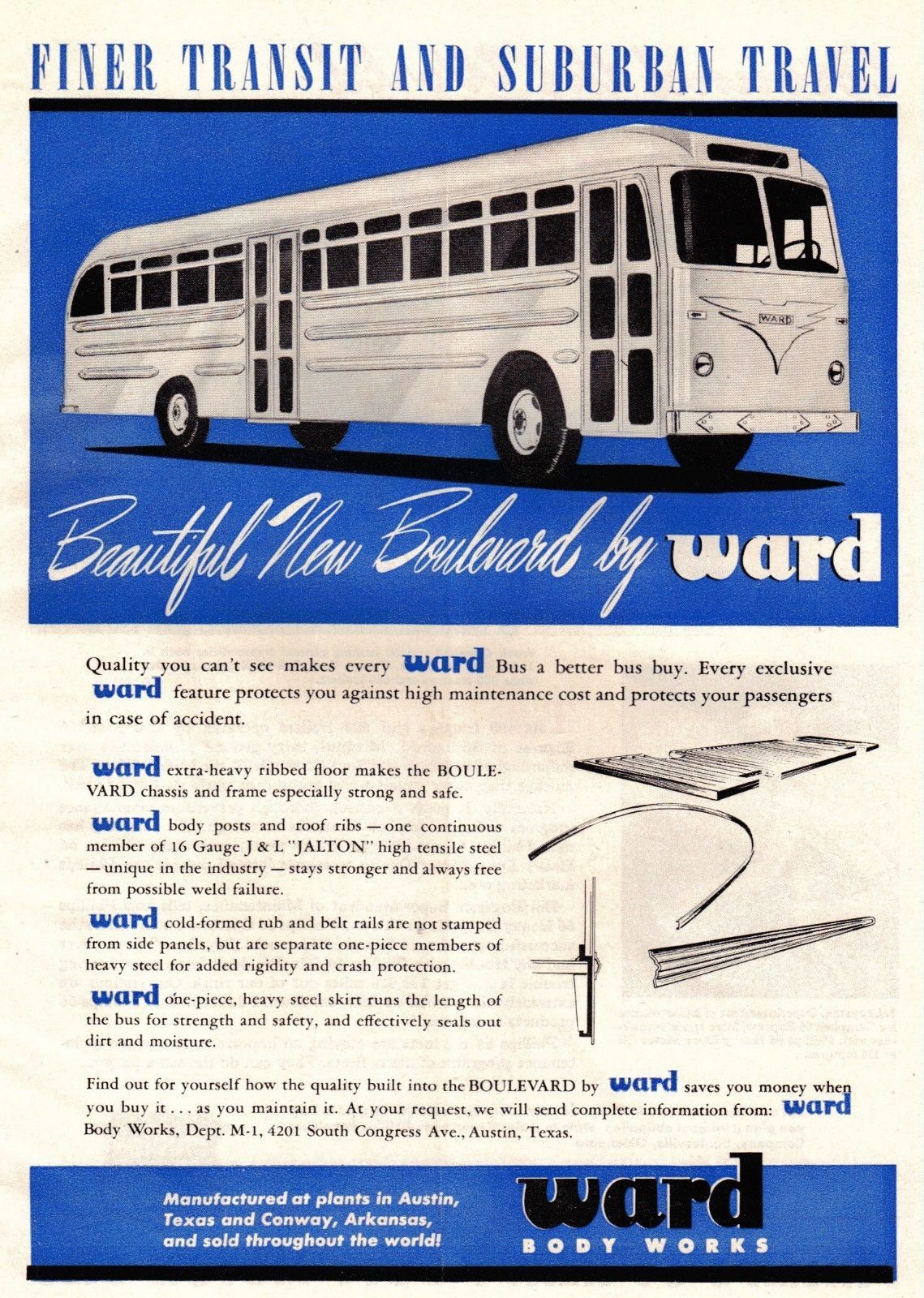 Ward Body Works '55 Beautiful New Boulevard — Postimages