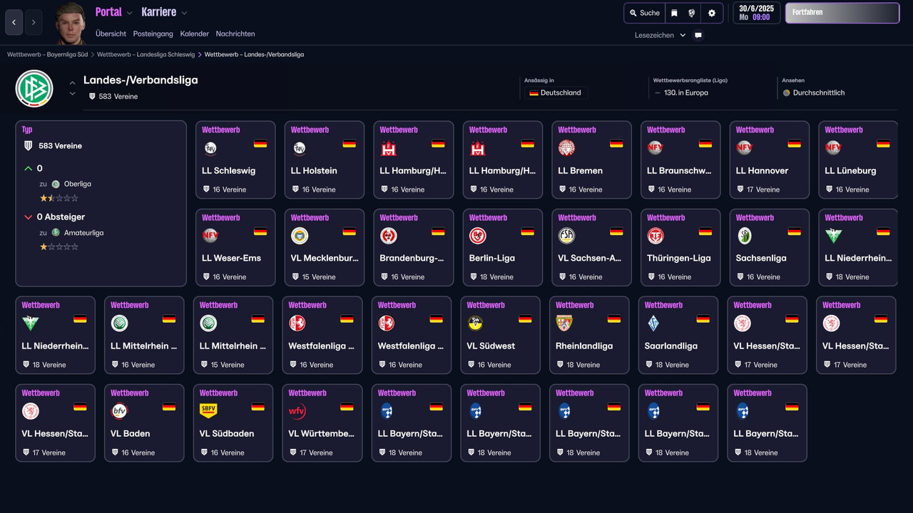 FM26 - German Football League System (Database completo Germania)