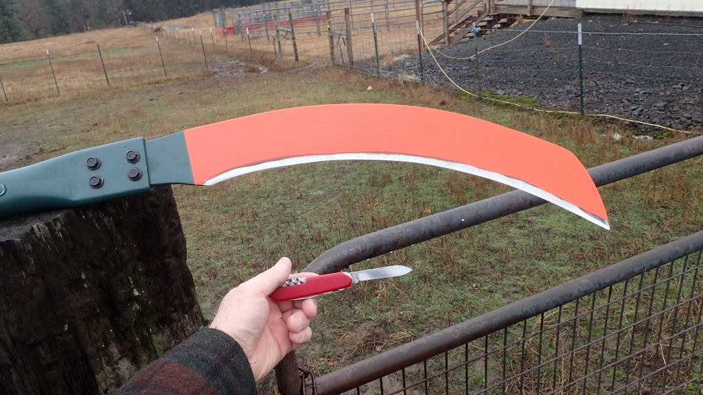 Hand Forged, Long-Handled Billhook for Trail Blazing. > General ...