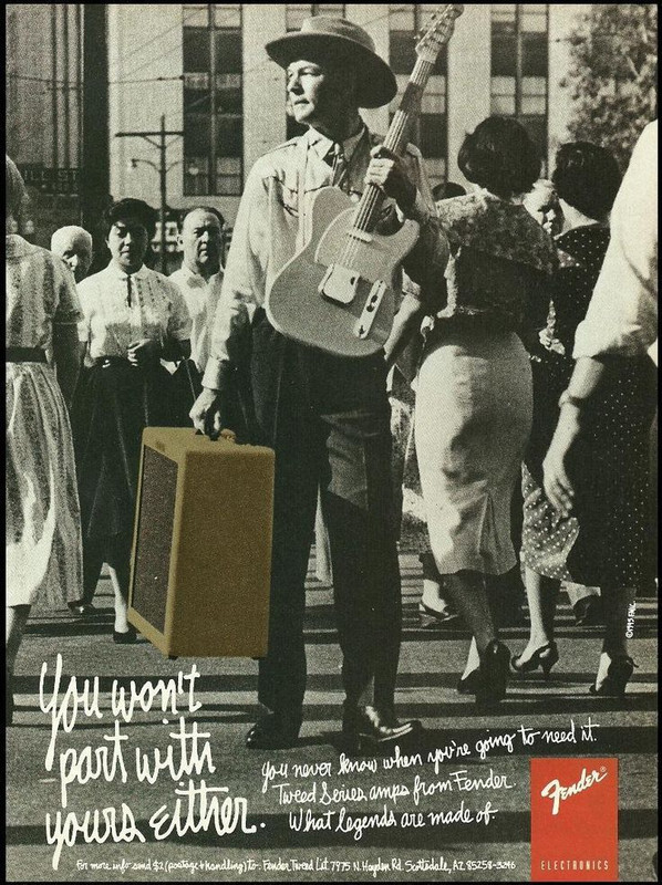 You won't part with yours either Fender campaign by Bob Perine — Postimages