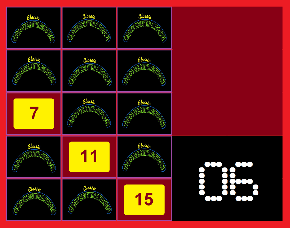 Classic Concentration Bonus Round 1 — Postimages