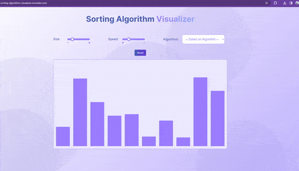 Github Gsvidalsorting Algorithms Visualizer Sorting And Searching Algorithms Vs Built In Js