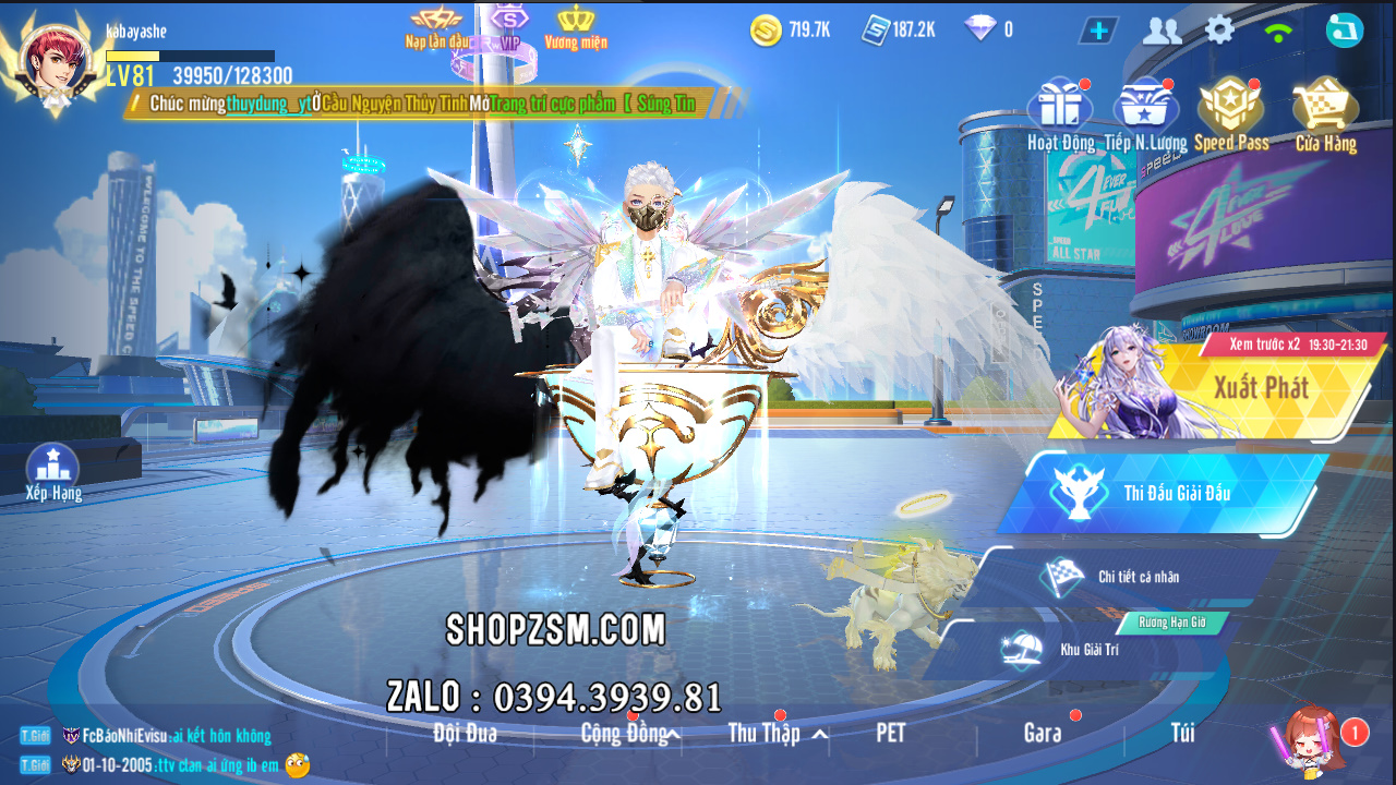 Tài khoản Zing Speed Mobile