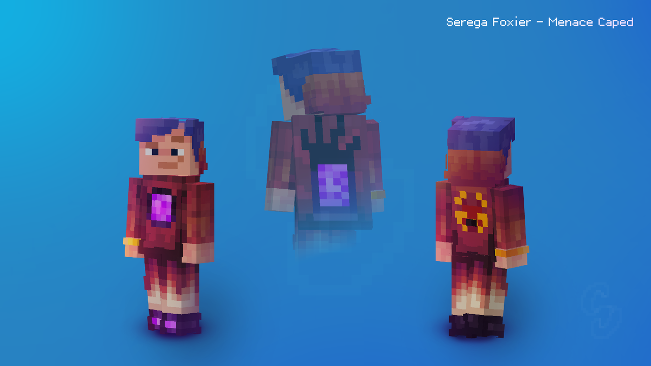 Serega Foxier - Menace Caped [Hive Style] Minecraft Skin