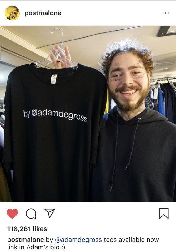 by @adamdegross t-shirts out now : r/PostMalone
