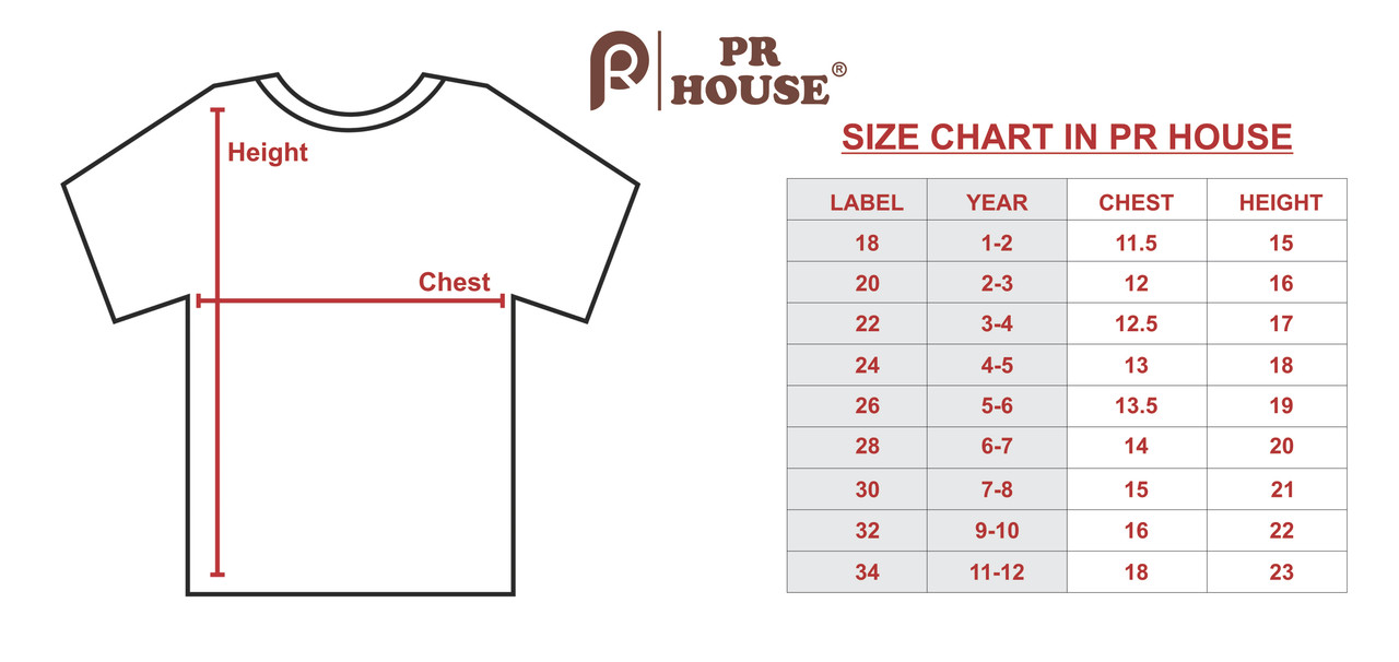 KIDS SIZE CHART — Postimages