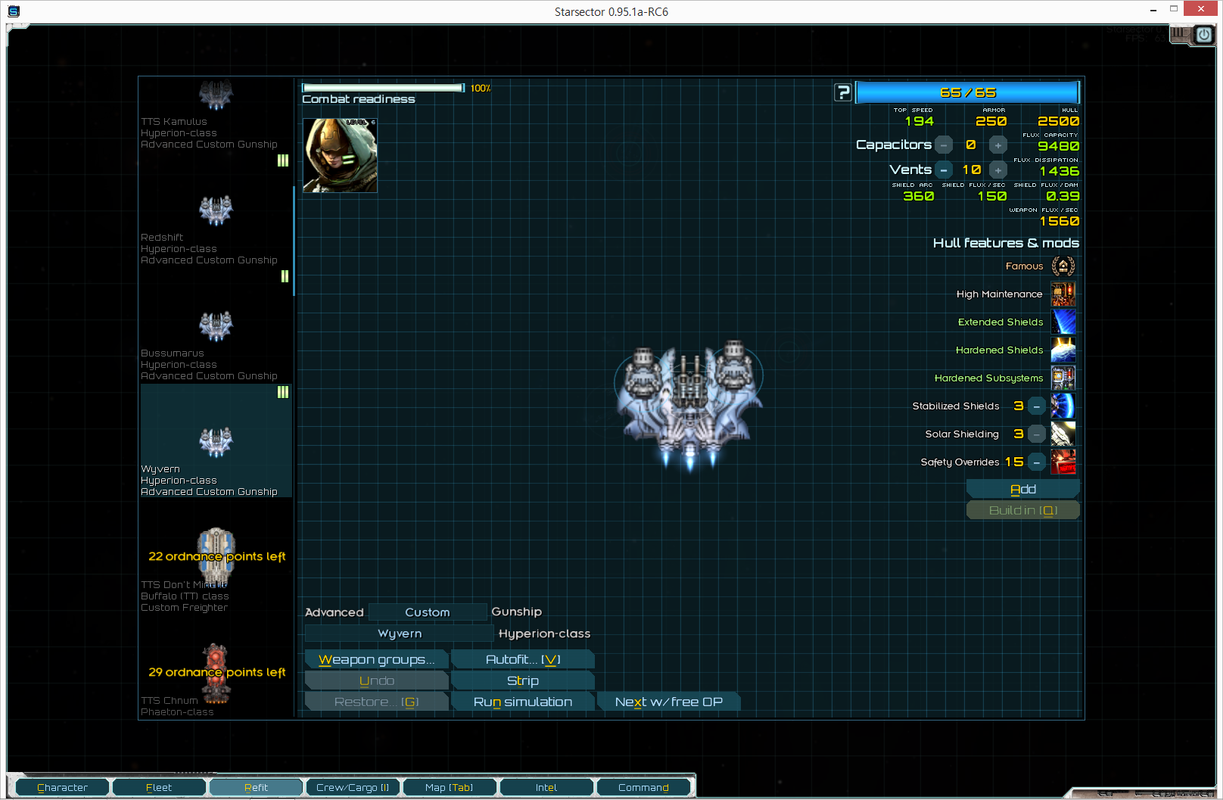 9 Hyperions vs 965 DP [Redacted] fleet : r/starsector