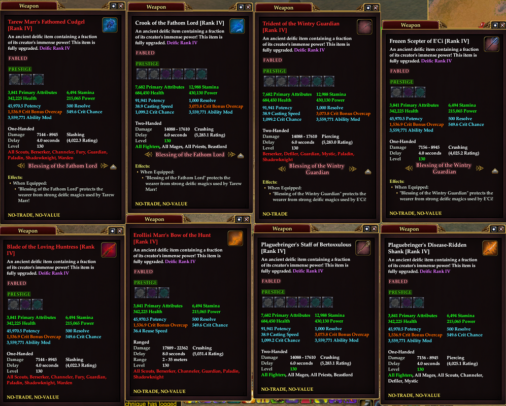 Tanks still not on equal footing with others on Deity Weapons | Page 2 | EverQuest 2 Forums