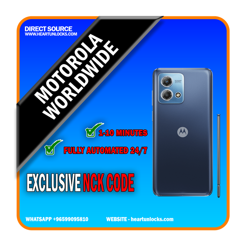 Motorola WorldWide Exclusive NCK Code [ 1-10 Minutes ] Fully Automated ...