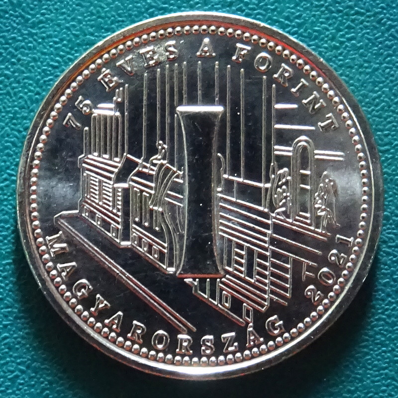 HUN 5 Forint 2021 75 aniversario del forint I anv — Postimages