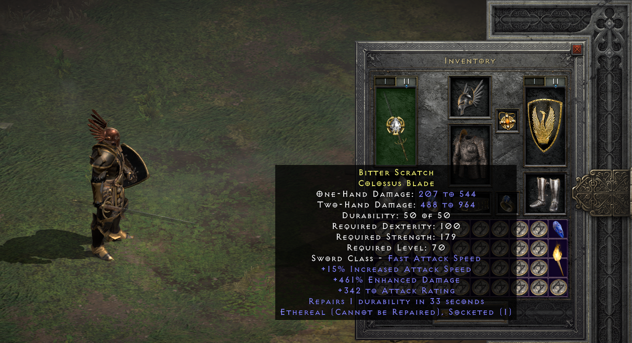 Erep Cruel 461ed 342ar Colossus Blade - Topic - d2jsp