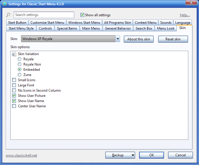 Open-Shell (Formerly Classic-Start) - The Portable Freeware Collection ...