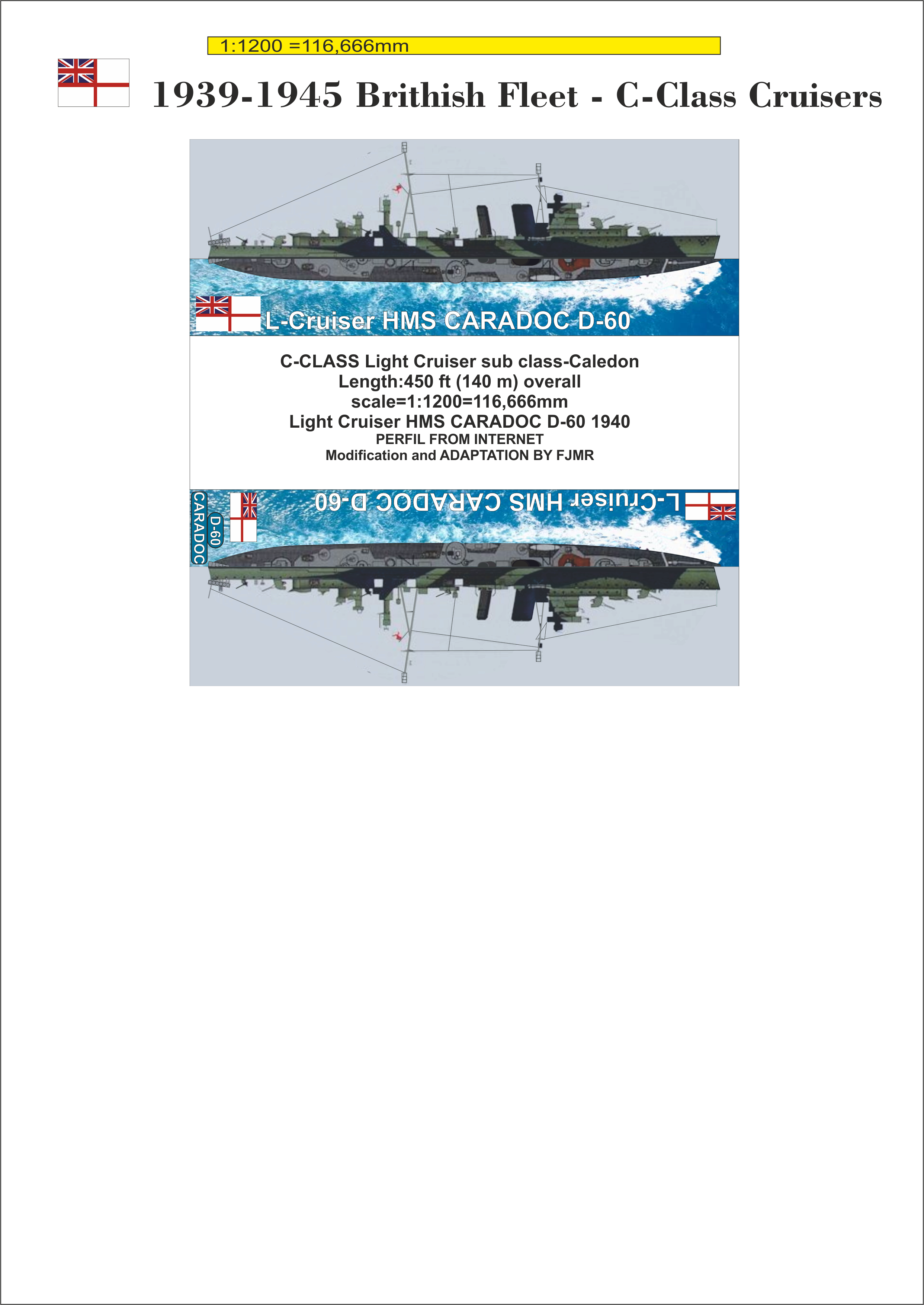 Navy HMS C class light cruisers SC caledon2 — Postimages