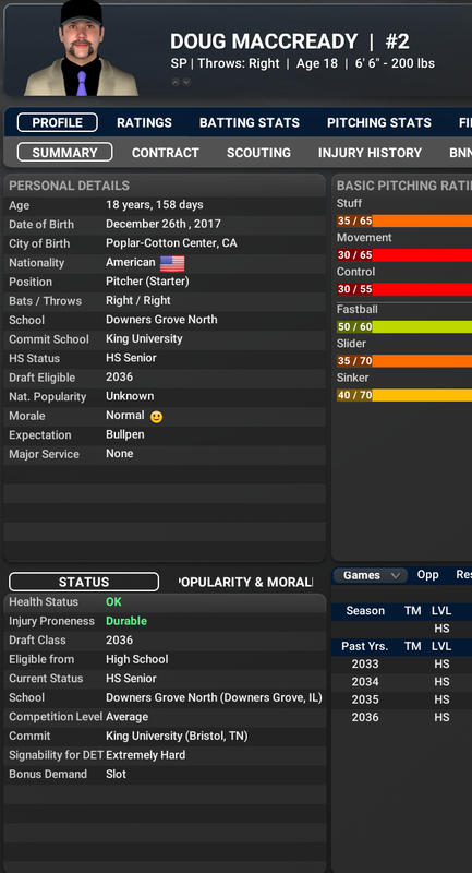 Draft Bonus Demand not always matching - OOTP Developments Forums