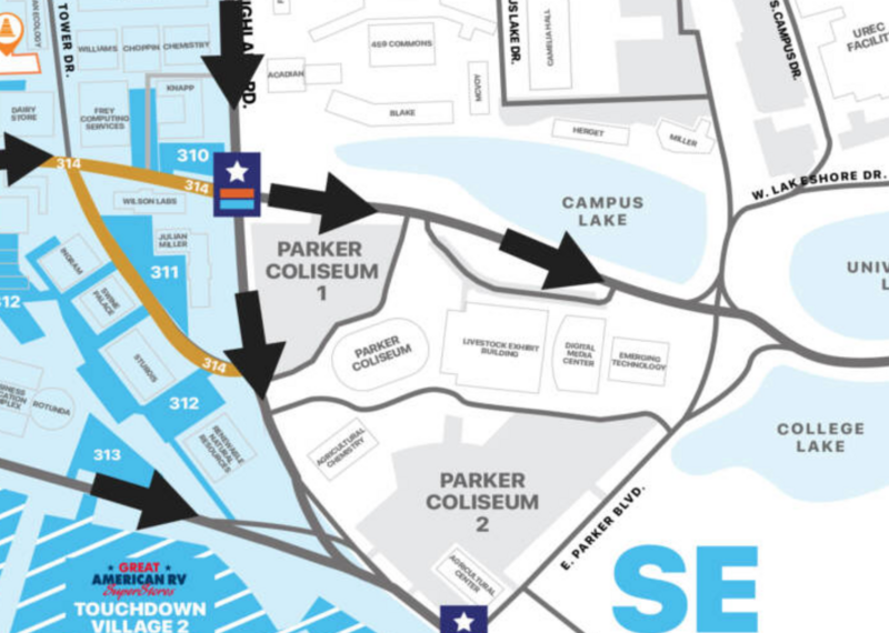 LSU football single game parking - Parker Coliseum | Tiger Rant