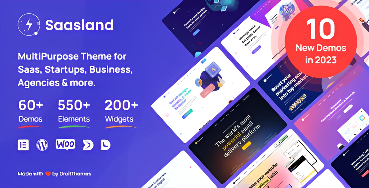 SaasLand – MultiPurpose Theme For Saas & Startup Wordpress – Bliter GPL