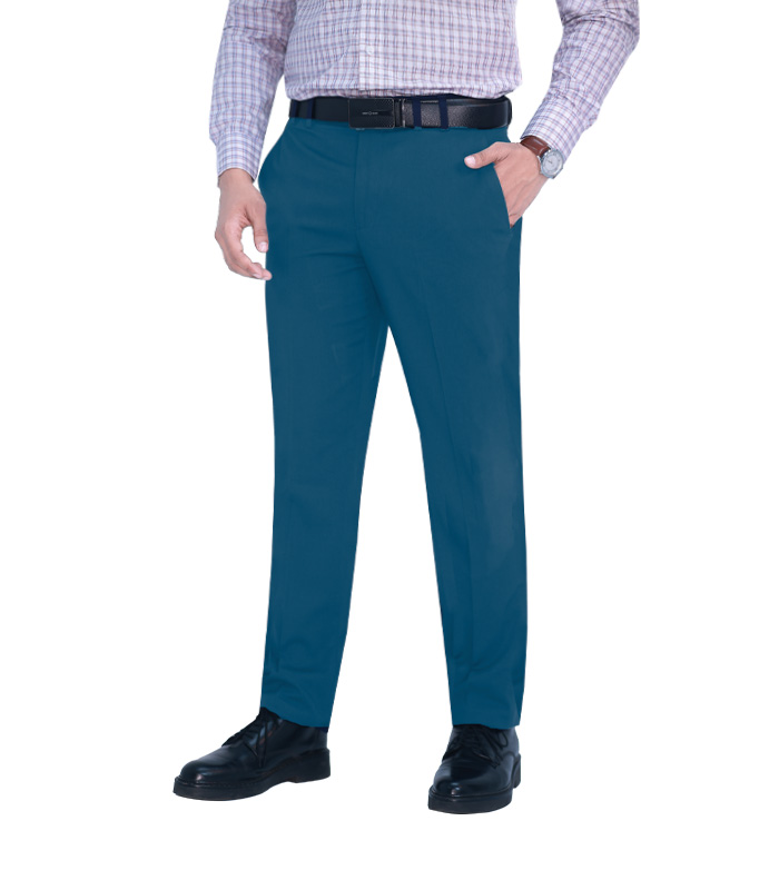 Men's Formal Trouser: 916(5. French Blue) - FIT ELEGANCE