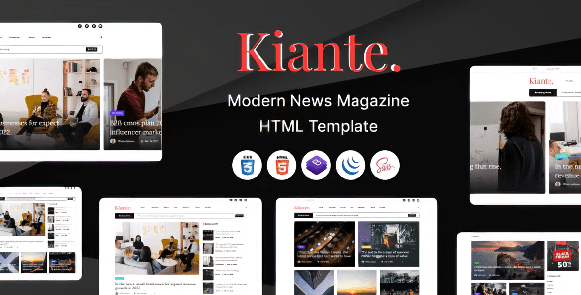Kiante - Newspaper Magazine Blog Html5 Template – Bliter GPL