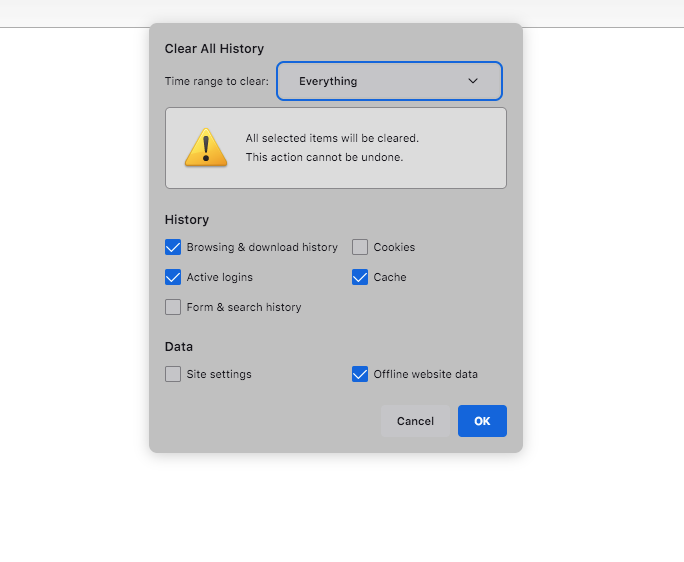 css needed to make clear recent history box very slightly grey : r ...