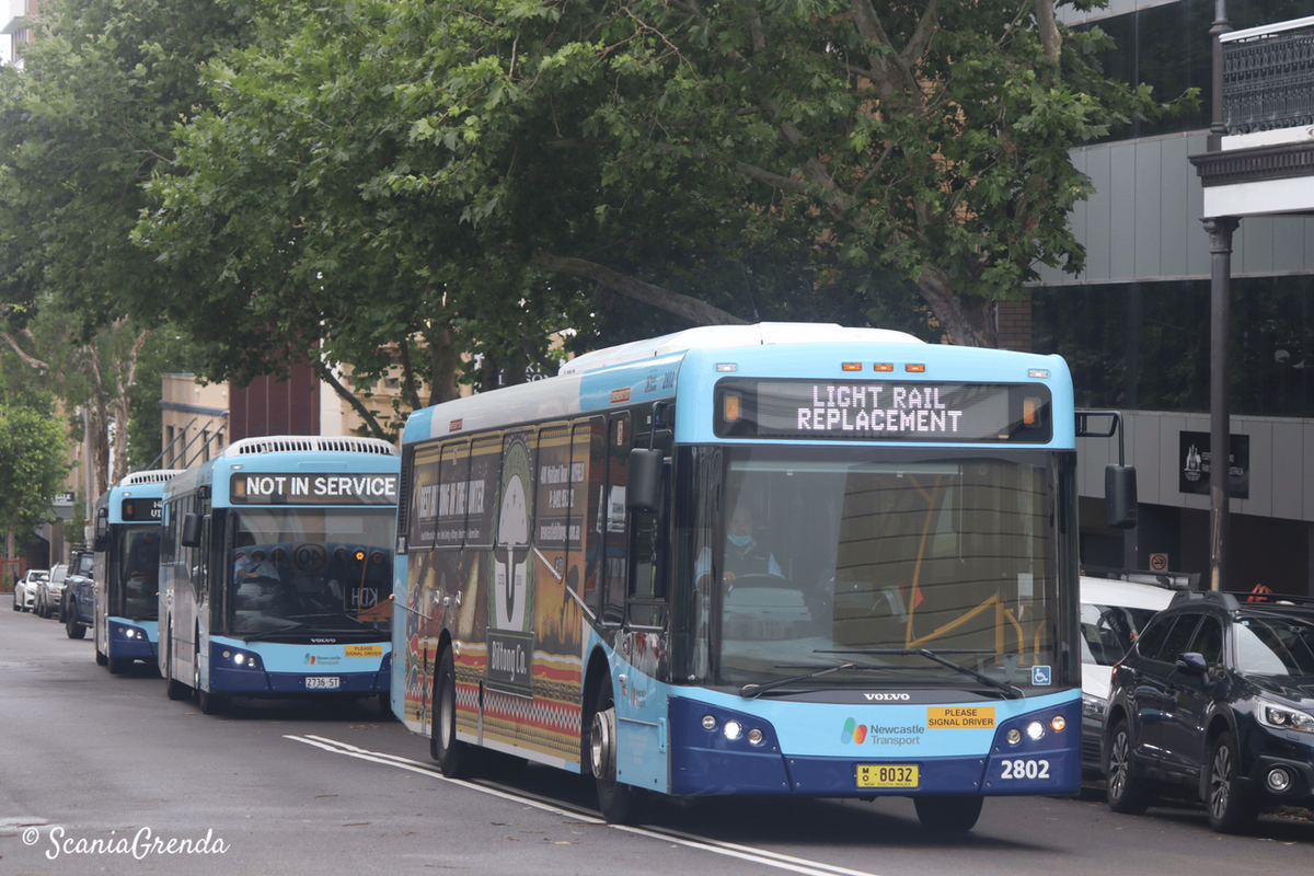 Newcastle Light Rail Replacement Buses 28/11/21