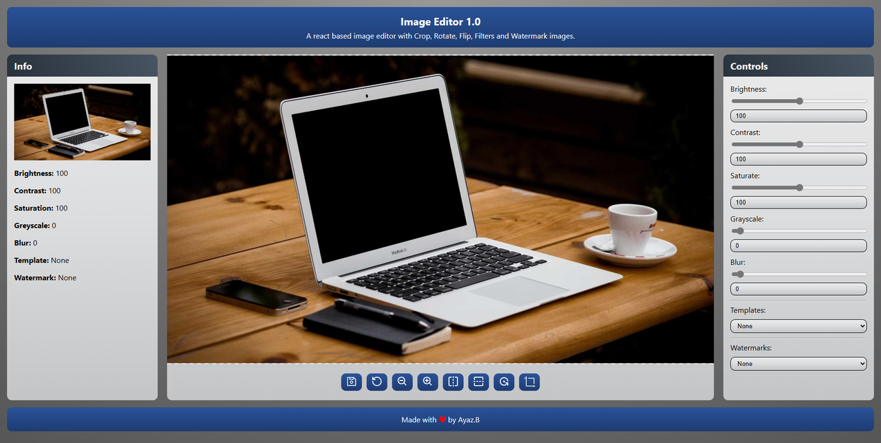 GitHub - megeniux/react-advance-image-editor: A react based image editor with Crop, Rotate, Flip ...