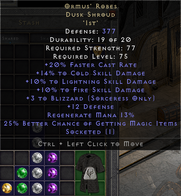 Ormus 3+blizz, 14%cold Dmg Ist'ed - Topic - d2jsp