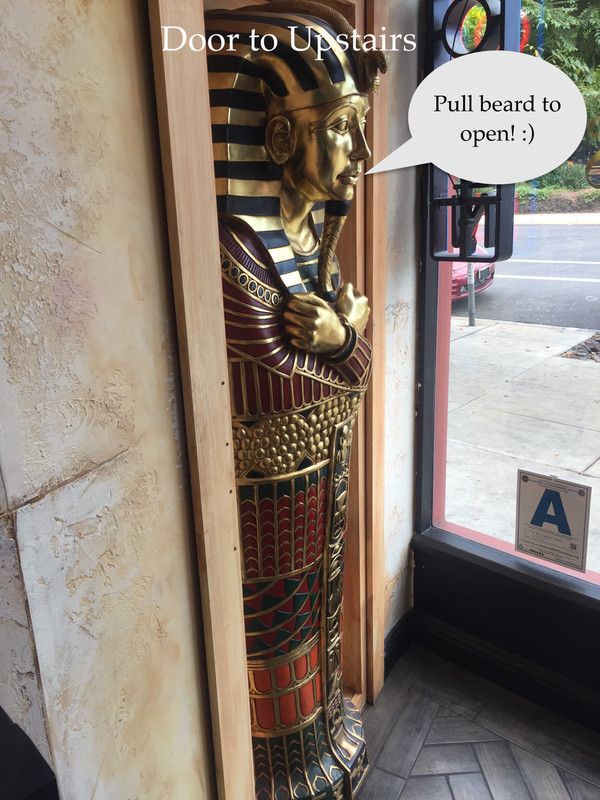 " Secret" door to 2nd floor of Lestat's Hillcrest — Postimages