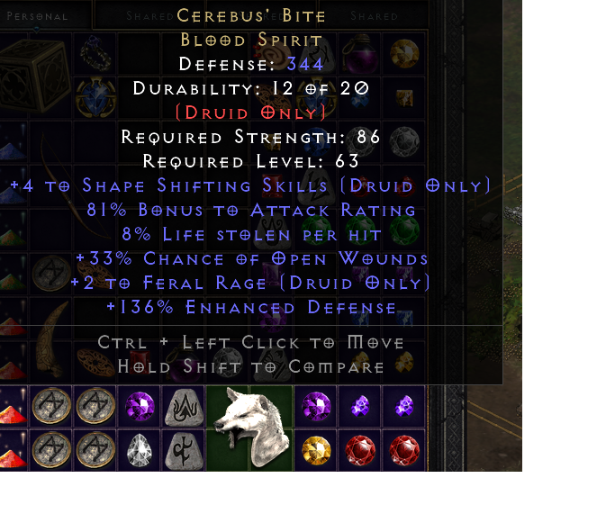 ~ Cerebus Bite Blood Spirit Ft ~ - Topic - d2jsp