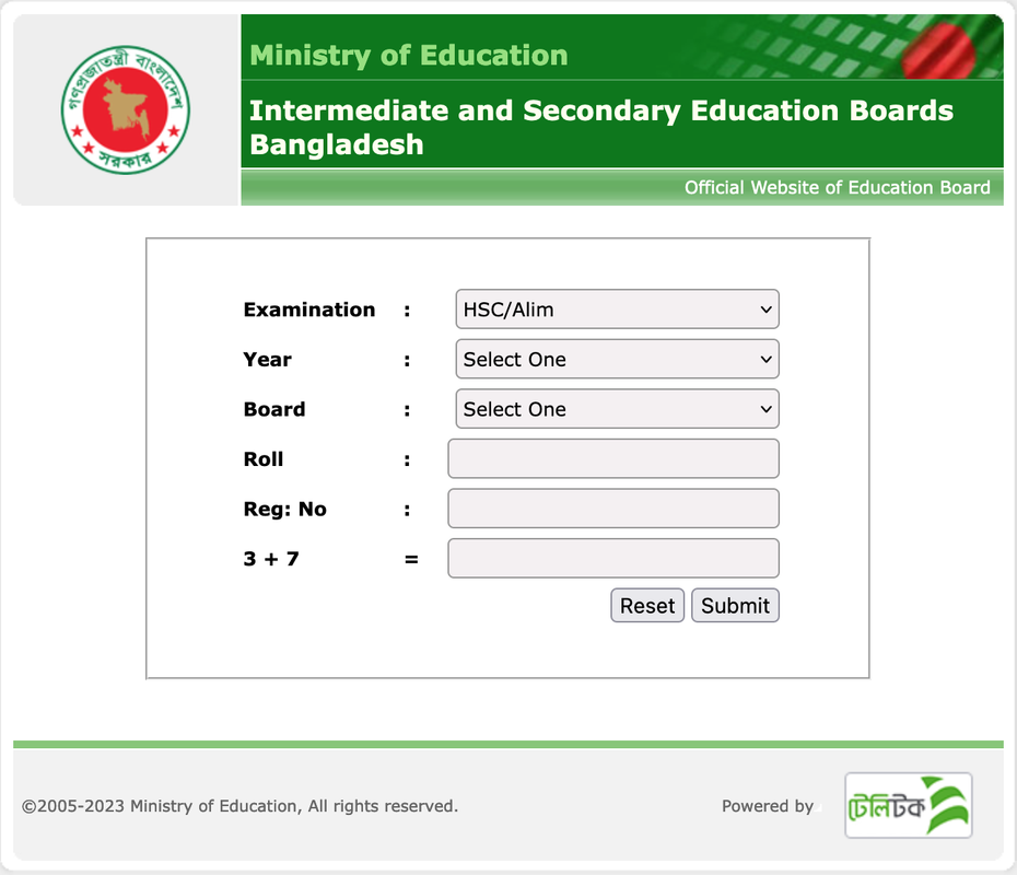 HSC Result 2024 Marksheet With Number PDF Download Link » Bir Bangla ...