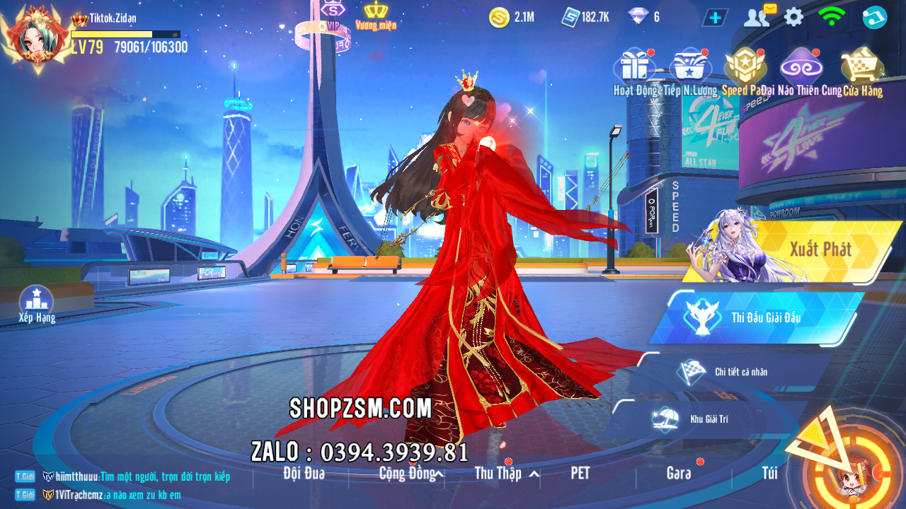 Tài khoản Zing Speed Mobile