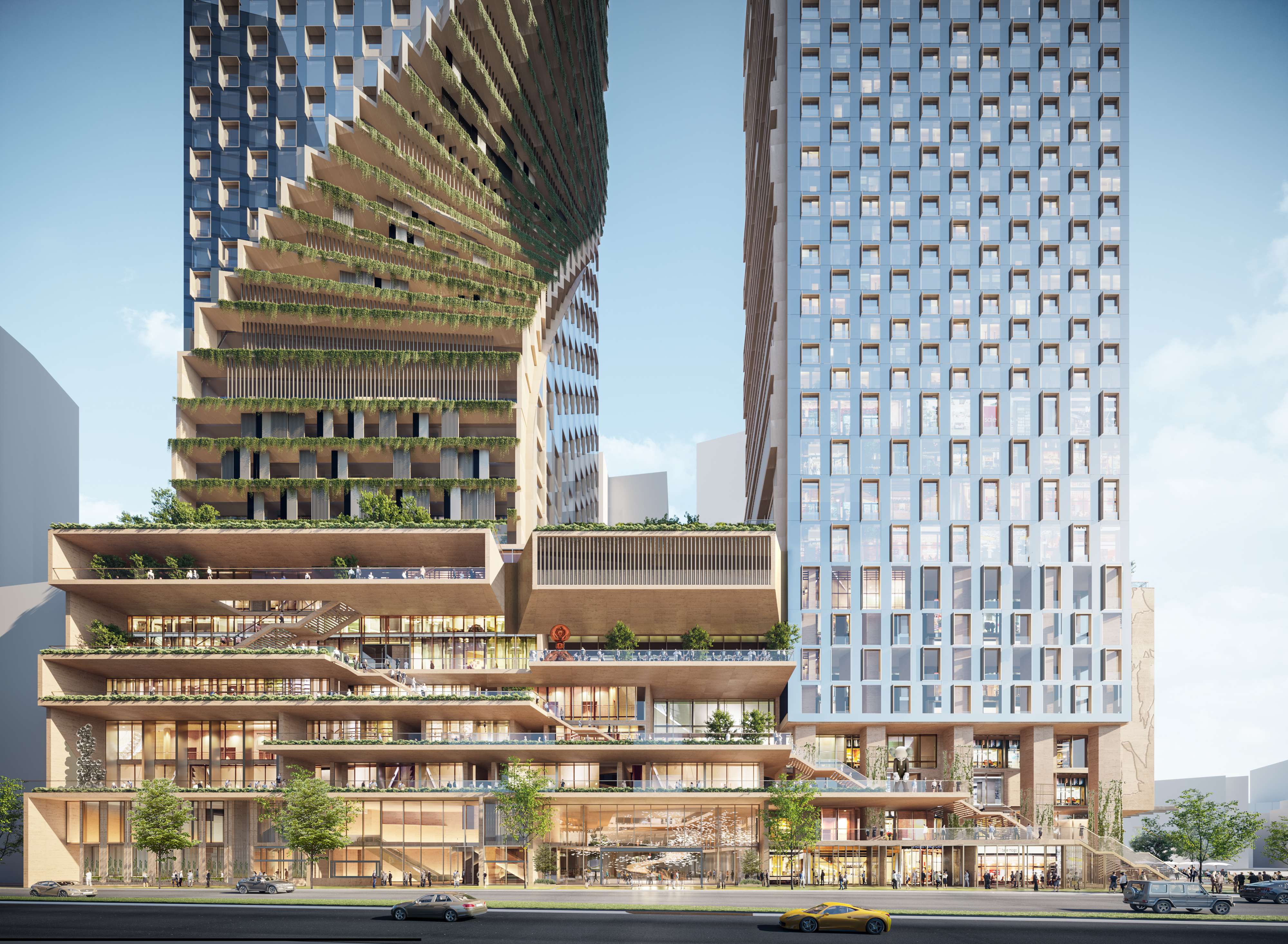 MELBOURNE | sth bnk | 1,201 ft / 366 m & 945 ft / 288 m | 102 & 79 fl ...