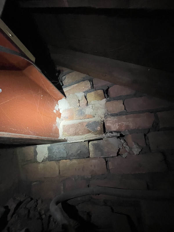 Loft RSJ Brickwork Missing Mortar | Screwfix Community Forum