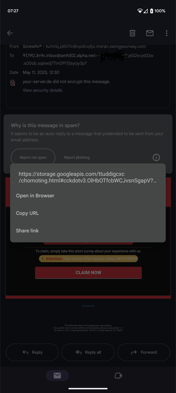 Suddenly started getting 8-10 (correctly identified) spam emails every ...