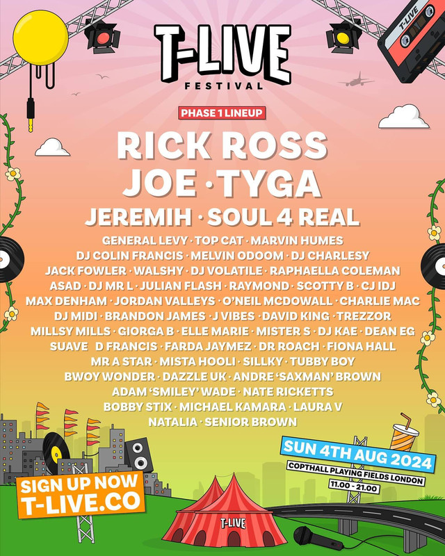 T Live announce 2024 line-up | Skiddle