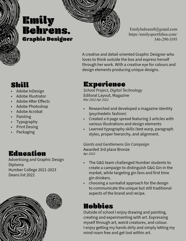 Emily Behrens Resume — Postimages