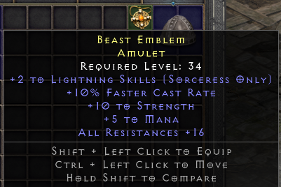 Light Sorc Amulet - Topic - d2jsp