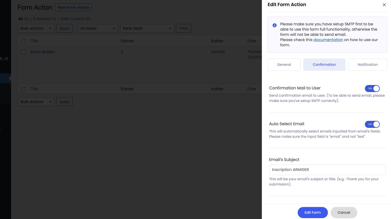 Screenshot dashboard form EDITOR 1 — Postimages