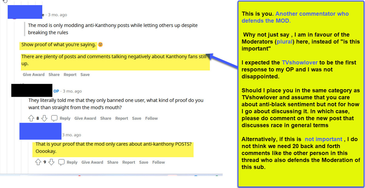 They want to defend Moderation on a post about Mods — Postimages
