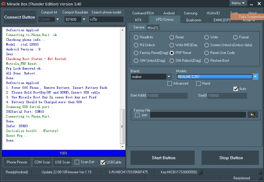 realme c25y frp reset done with miracle box - GSM-Forum