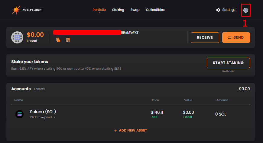 Wallet Address not seen on Solflare chrome restore ... : r/solana