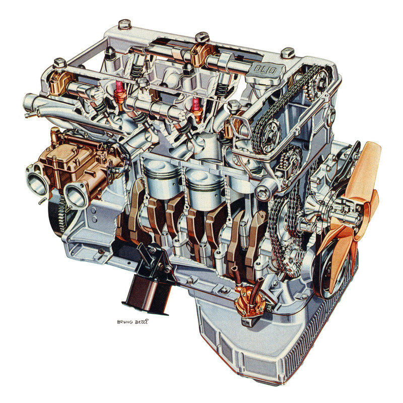 Alfa Romeo 2000 engine by Bruno Betti — Postimages
