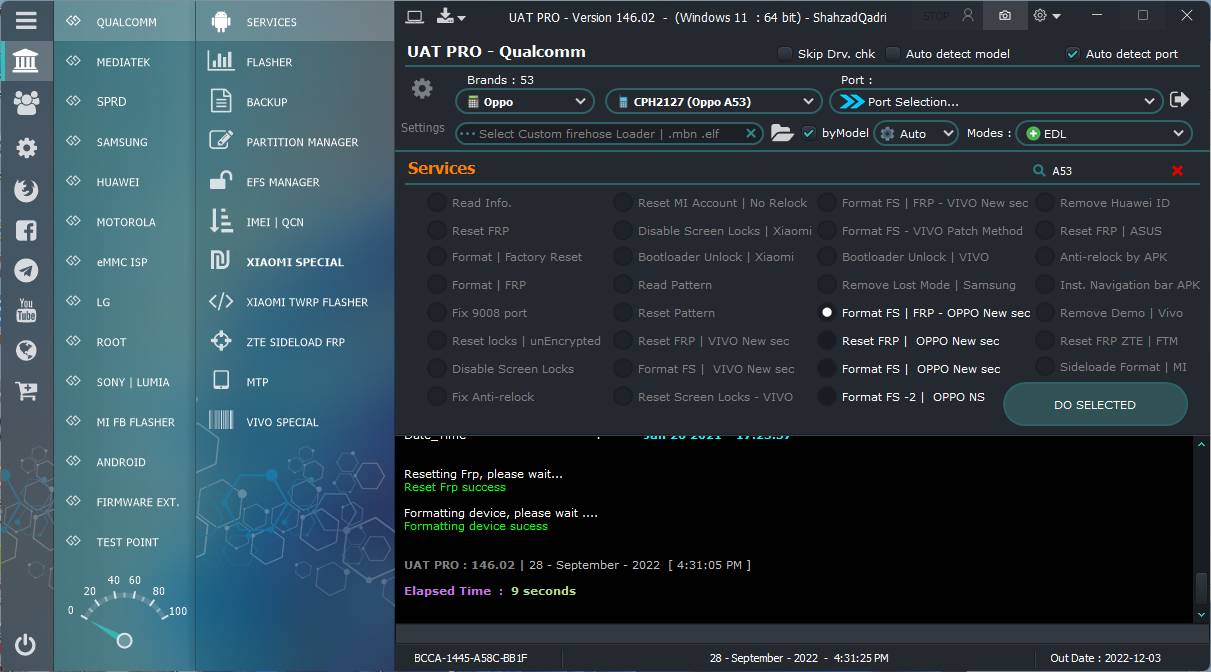 OPPO A53 CPH-2127 Format FRP Reset Done 1Click UAT PRO - GSM-Forum