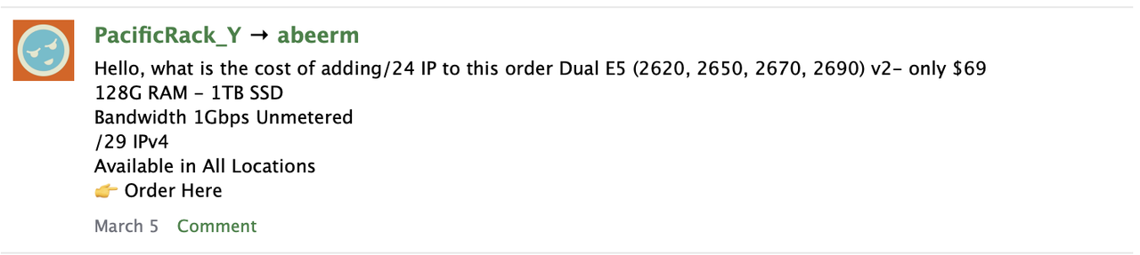 pacificrack.com Important Notice: Closure of Hosting Services - Page 3 — LowEndTalk