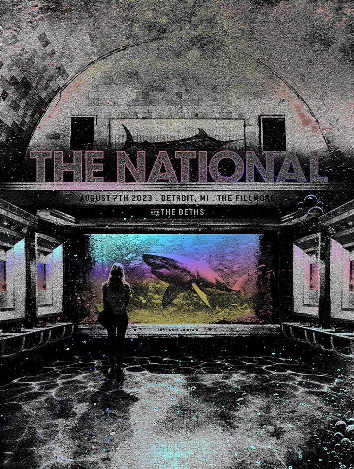The National Detroit MI The Fillmore August 7 2023 Cherry Tree Poster ...