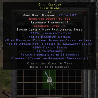 Gg Eth Fools Phase Blade *-. - Topic - d2jsp