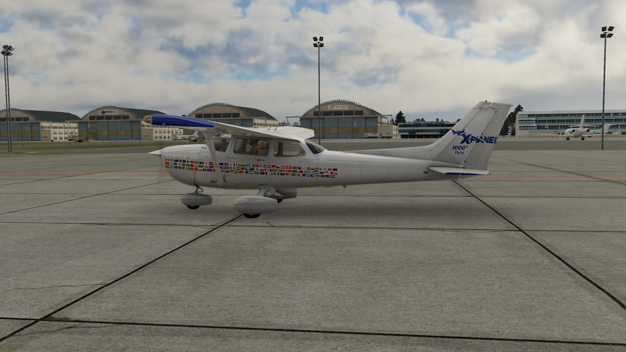 X-Plane.org 1000th Fly-in special livery for Default Laminar Cessna ...
